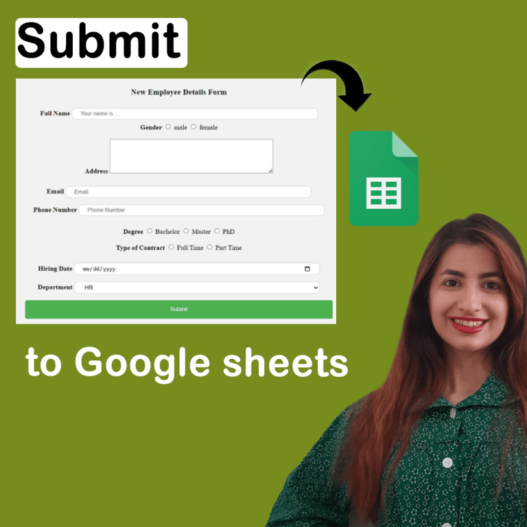 How to create a data entry form in Google Sheets